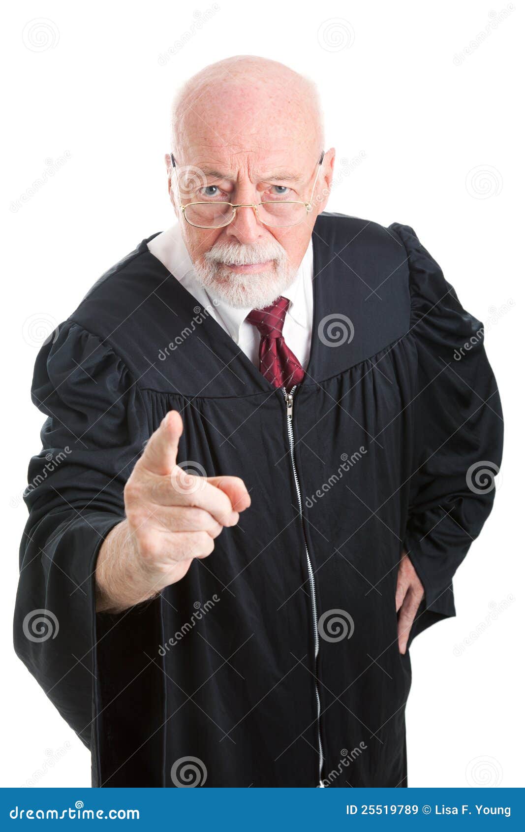 Judge - Stern and Scolding stock image. Image of goatee - 25519789