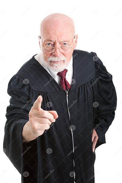 Judge - Stern and Scolding stock image. Image of goatee - 25519789