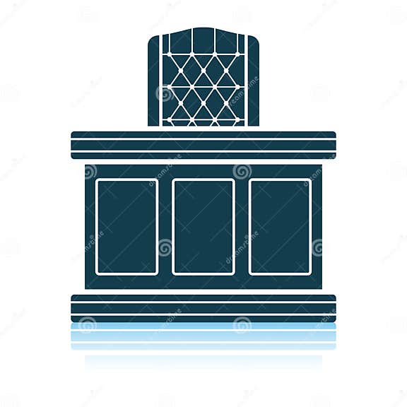 Judge table icon stock vector. Illustration of litigation - 146171489
