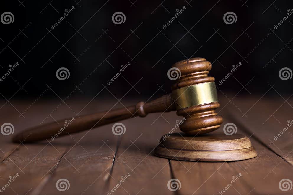 Judge on the table stock photo. Image of concept, auction - 215688862