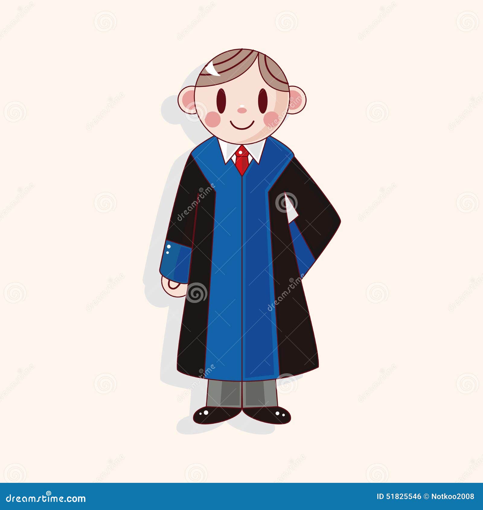 Judge theme elements stock vector. Illustration of justice - 51825546