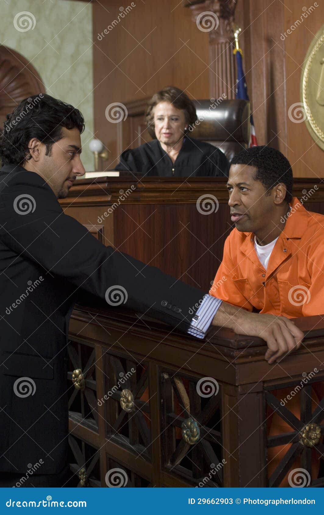 Judge Watching Prosecution in Court Stock Image - Image of ...