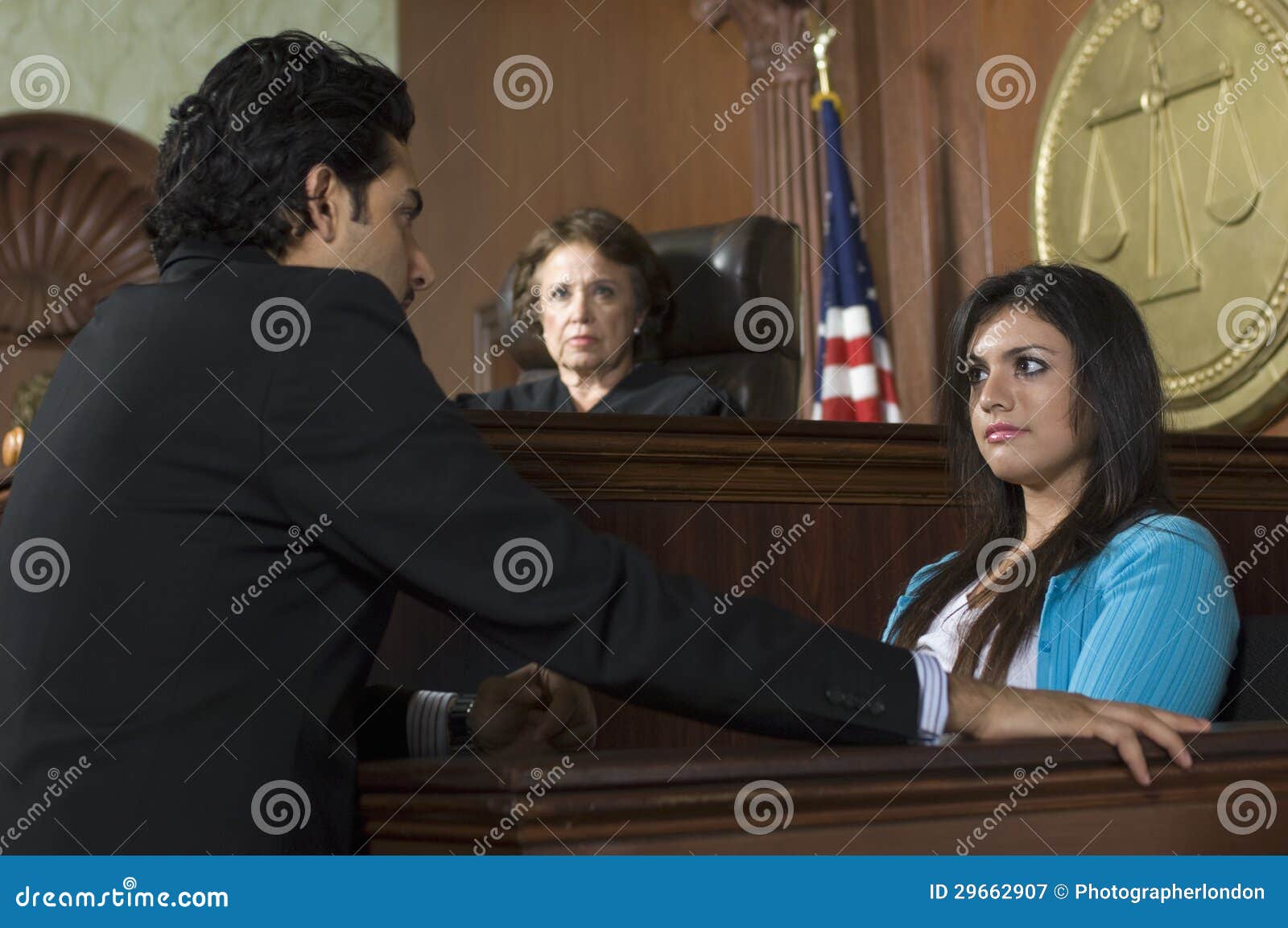Judge Watching Prosecution in Court Stock Image - Image of authority ...