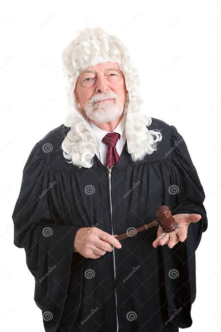 Judge Wearing Wig stock image. Image of occupation, goatee - 25519791