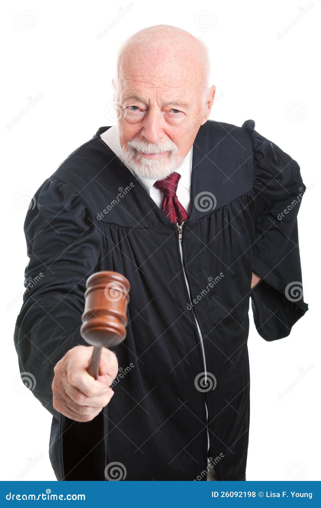 Judge in Wig - full body stock photo. Image of beard - 26092198