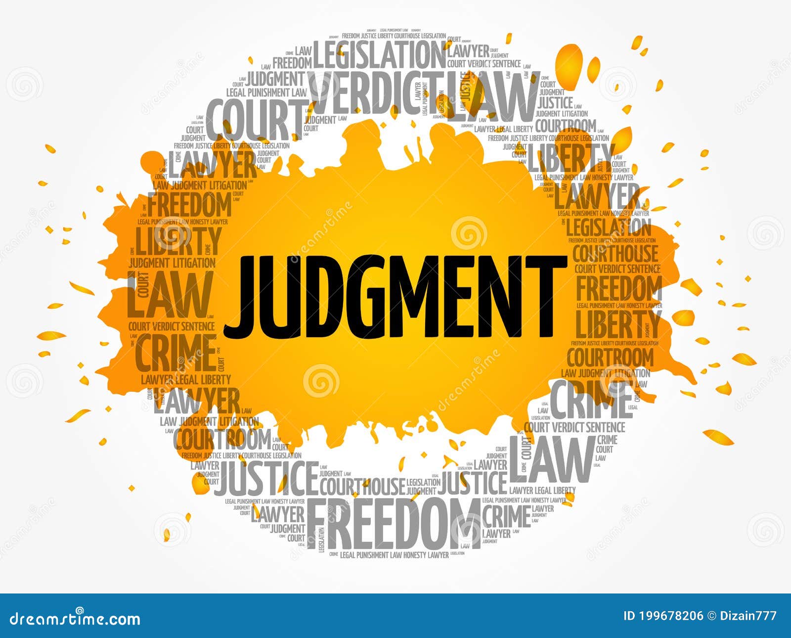 Judgement Word Cloud Concept Stock Illustration - Illustration of ...
