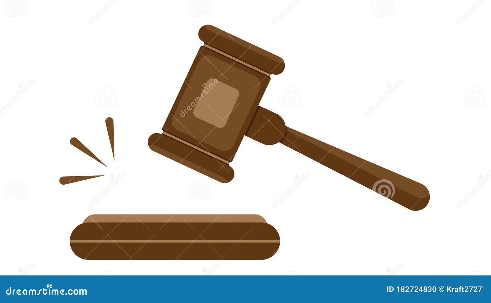 Judges hammer stock vector. Illustration of business - 182724830