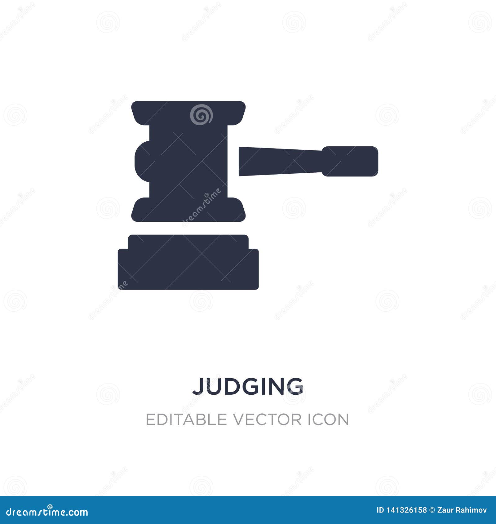 Judging Icon On White Background. Simple Element Illustration From ...
