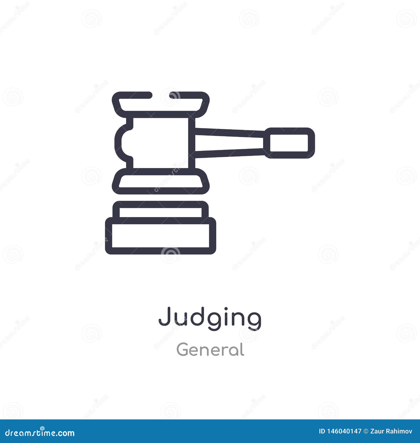 Judging Icon On White Background. Simple Element Illustration From ...