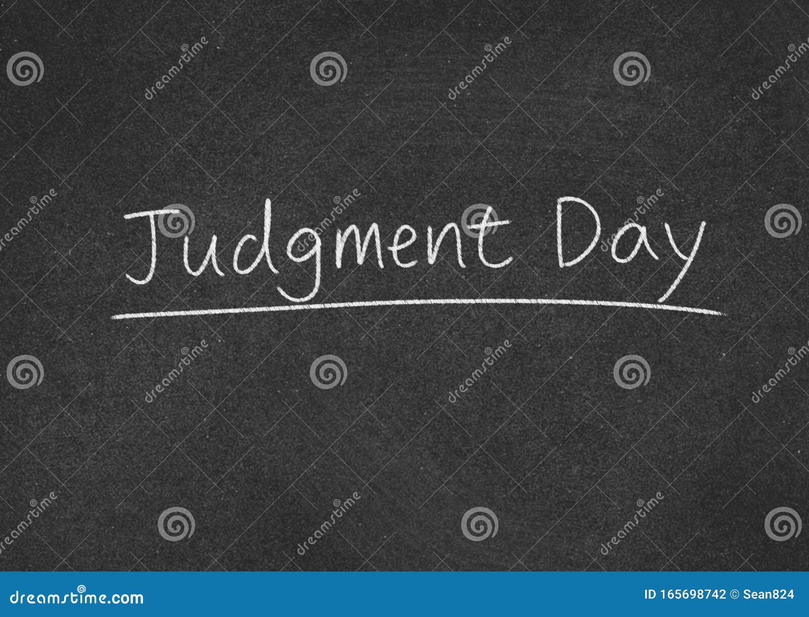 Judgment Day stock photo. Image of chalk, abstract, word - 165698742