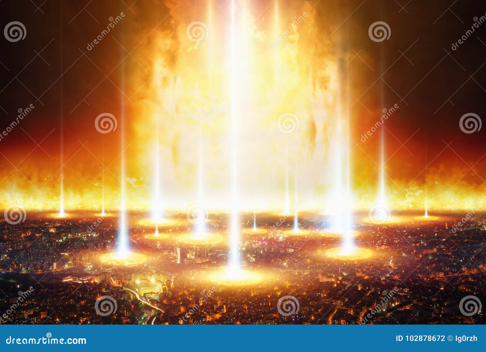 Judgment Day, End of World, Complete Destruction of Civilization Stock ...