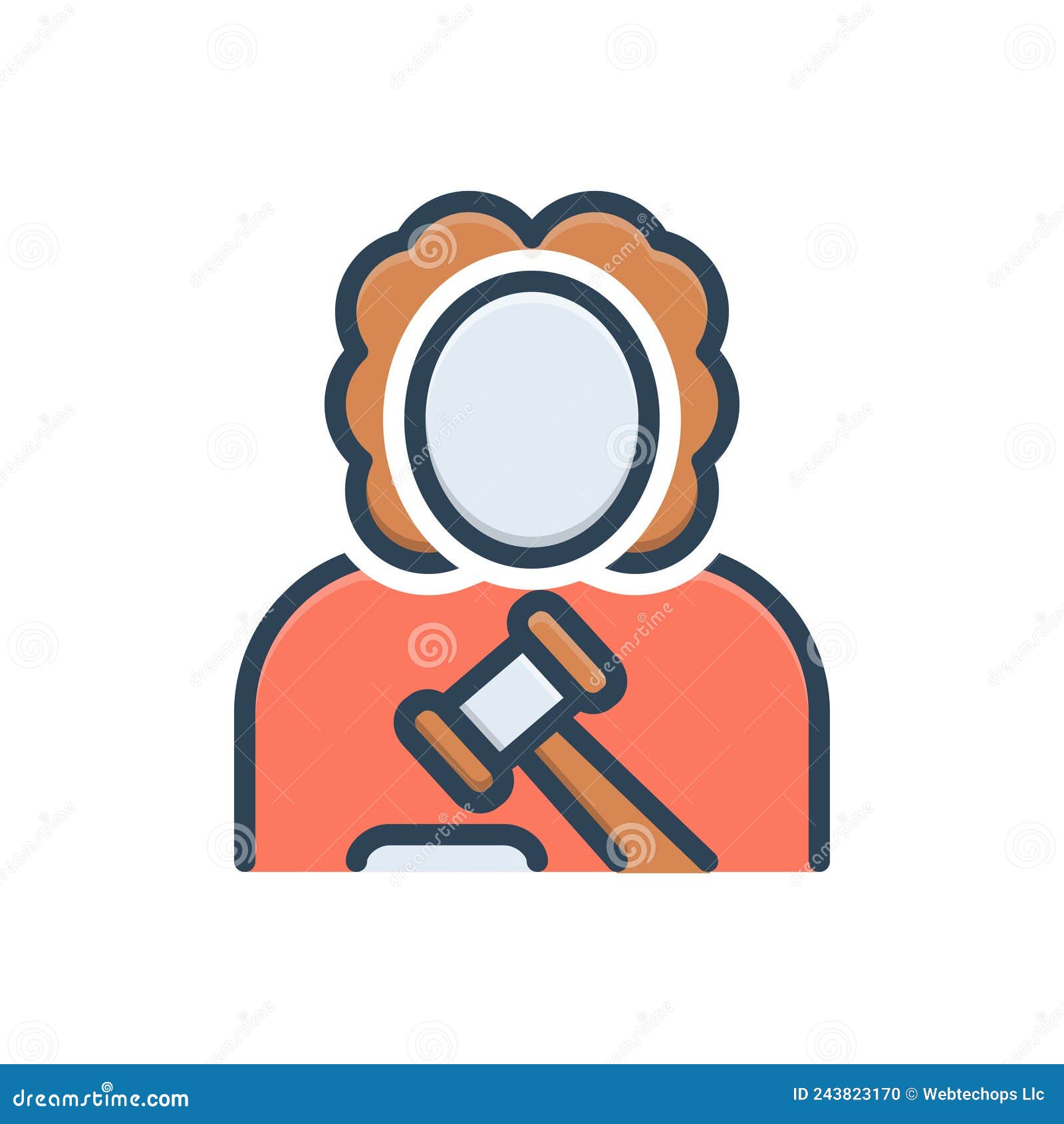 Color Illustration Icon for Judgment, Verdict and Ruling Stock ...