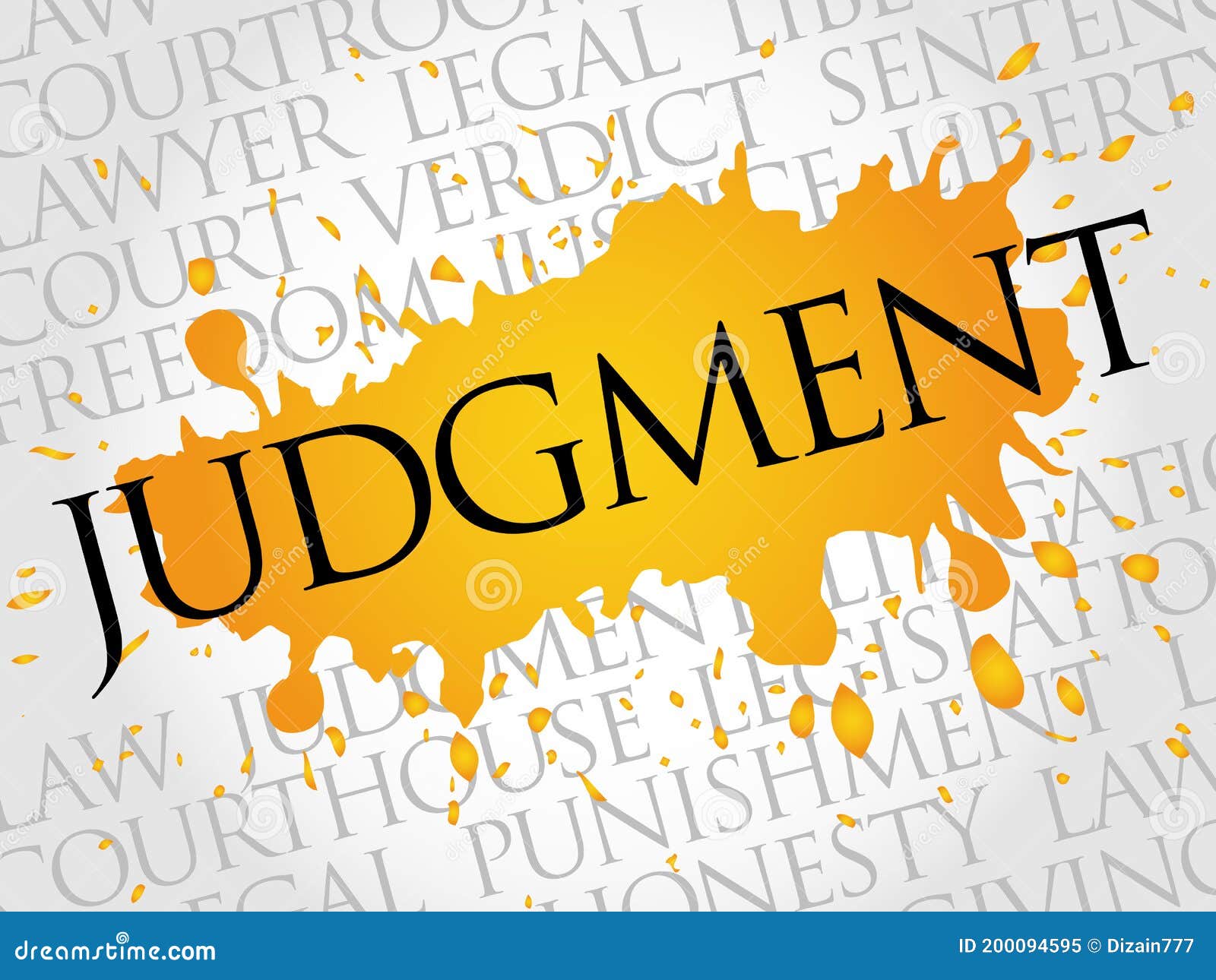 Judgment word cloud stock illustration. Illustration of belief - 200094595