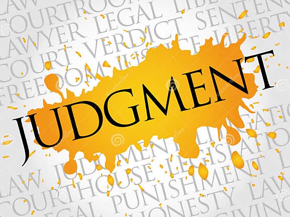 Judgment word cloud stock illustration. Illustration of belief - 200094595