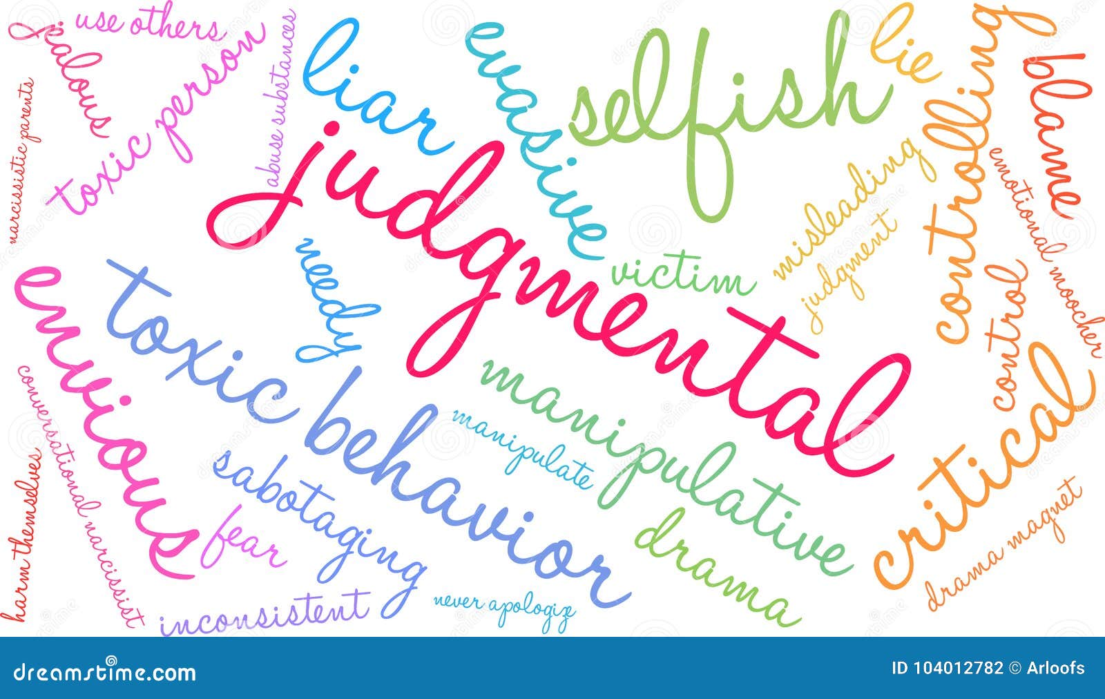 Judgmental Word Cloud stock illustration. Illustration of manipulate ...