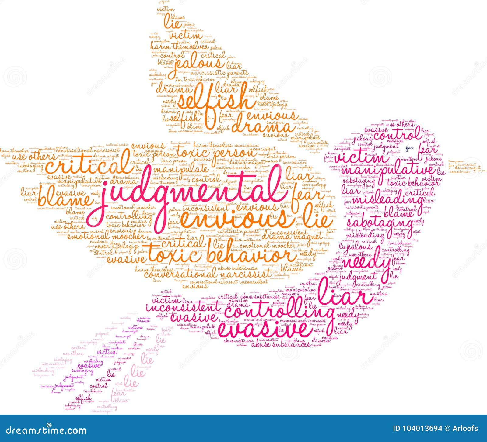 Judgmental Word Cloud stock illustration. Illustration of parents ...