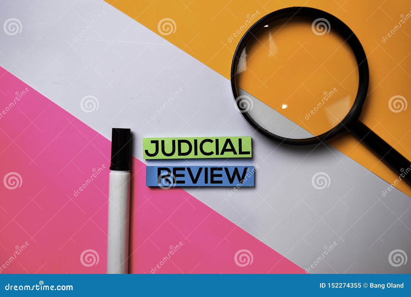 Judicial Review Text on Sticky Notes with Color Office Desk Concept ...