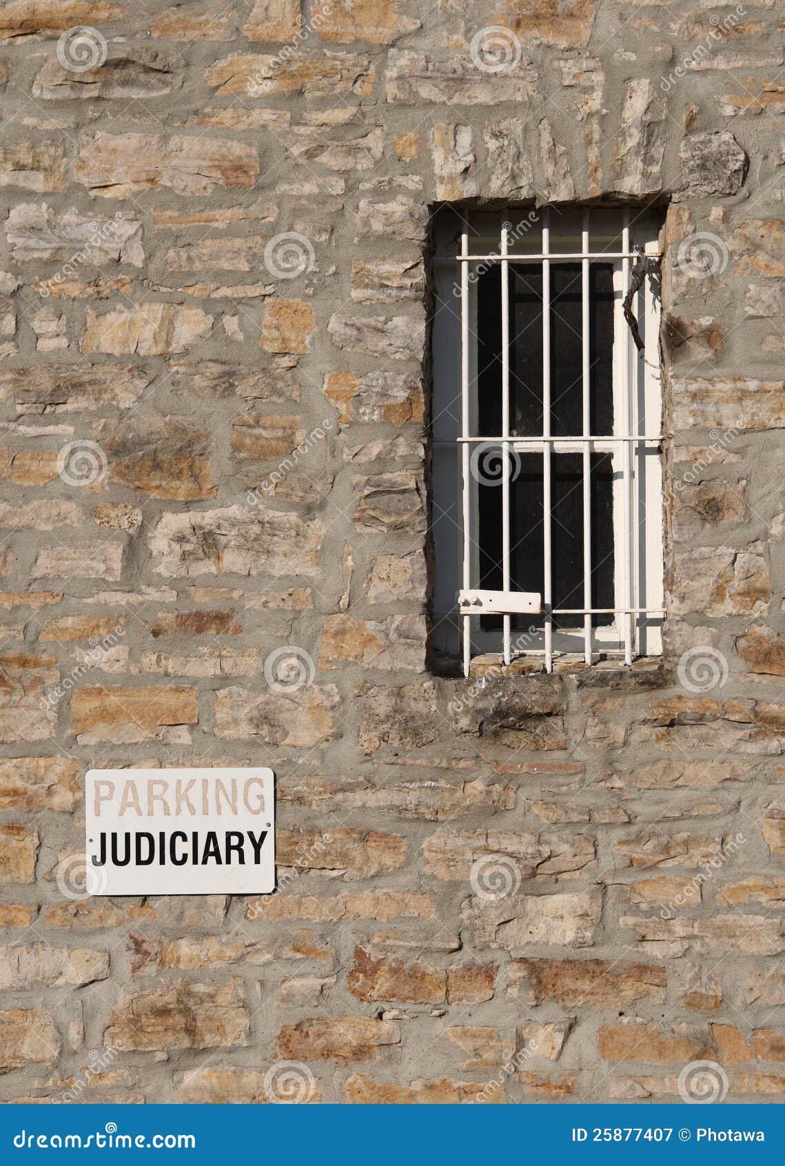 Judiciary Parking and Jail Window Stock Image - Image of perth, ontario ...