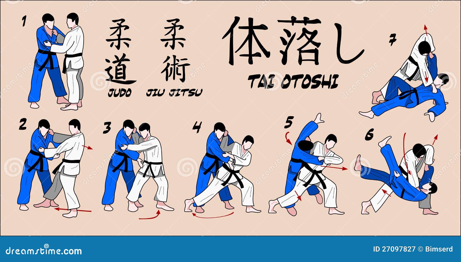 Judo Body drop stock vector. Illustration of martial - 27097827