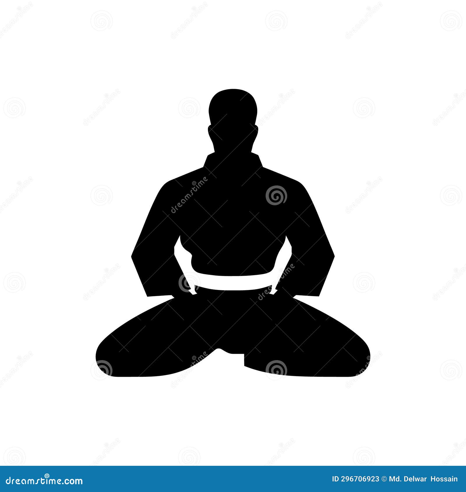 Judo Gi Icon stock vector. Illustration of uniform, arts - 296706923