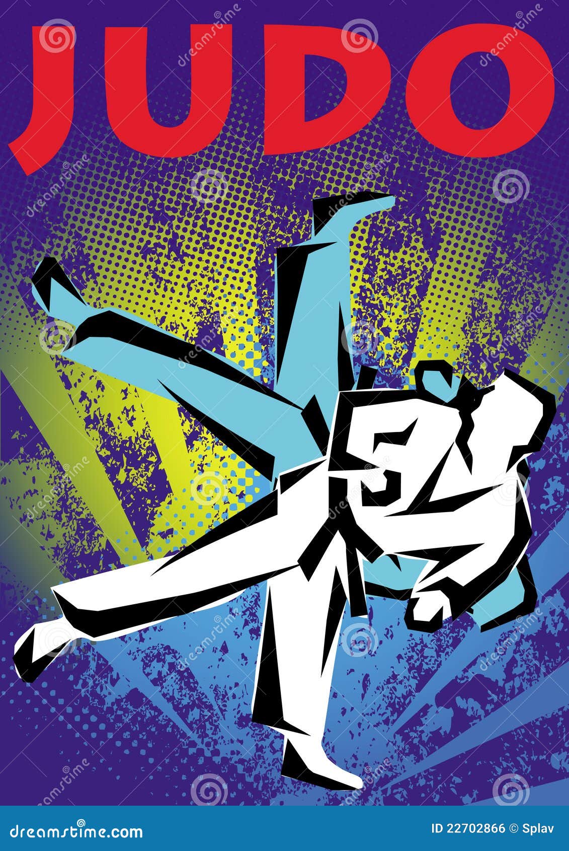 Judo Martial Art Vector Illustration | CartoonDealer.com #59066486