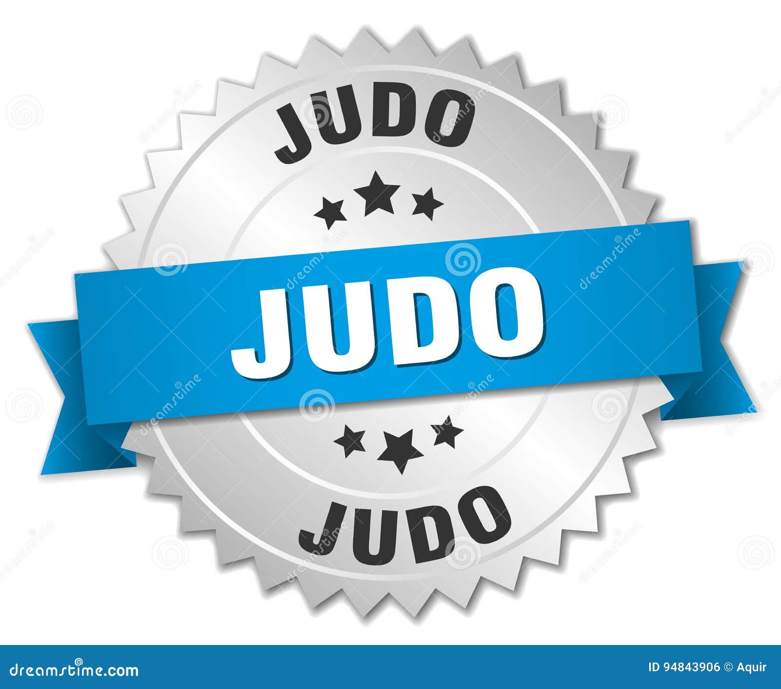 Judo round isolated badge stock vector. Illustration of badge - 94843906