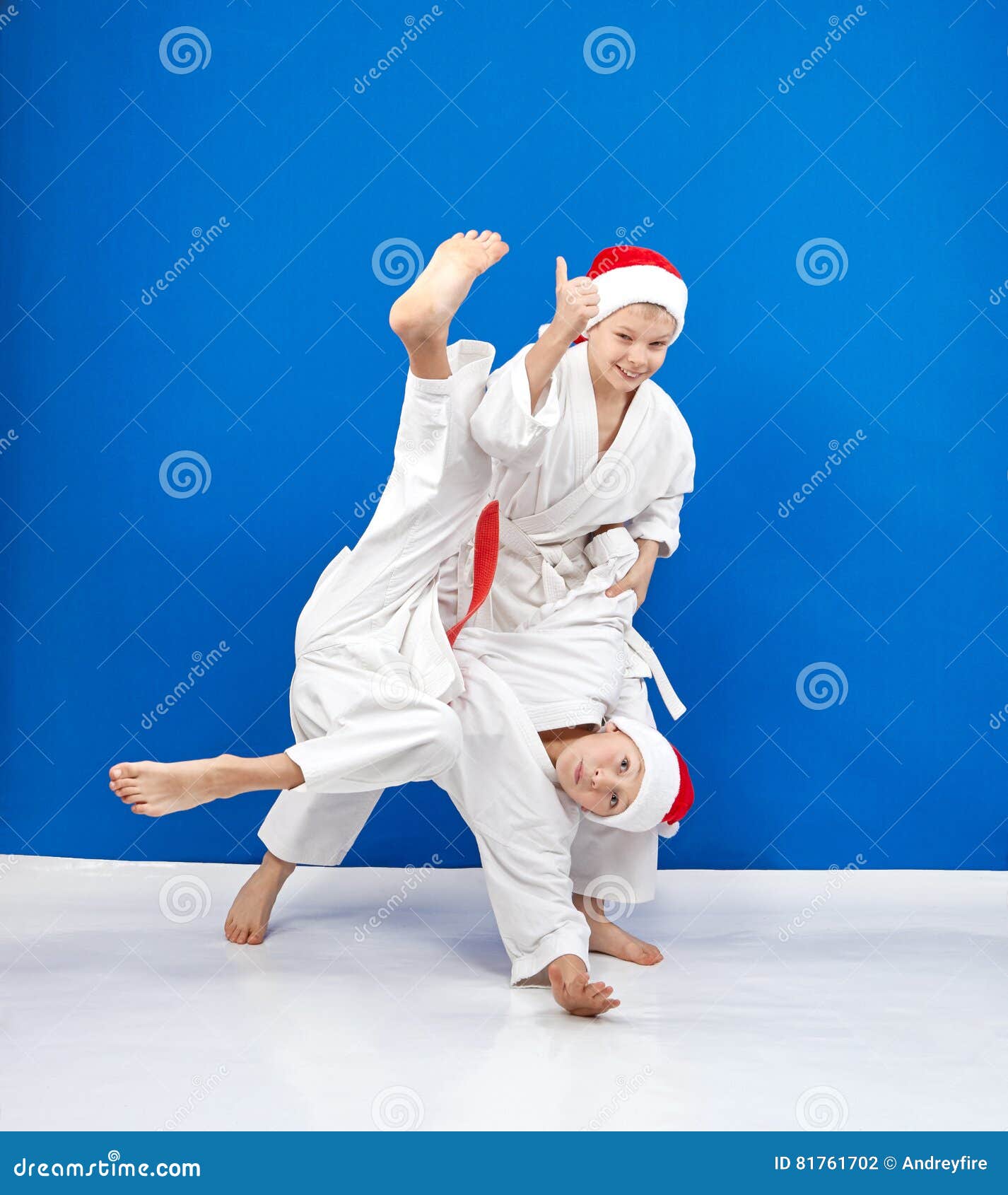 Judo Throws are Training Two Athletes Stock Photo - Image of ...