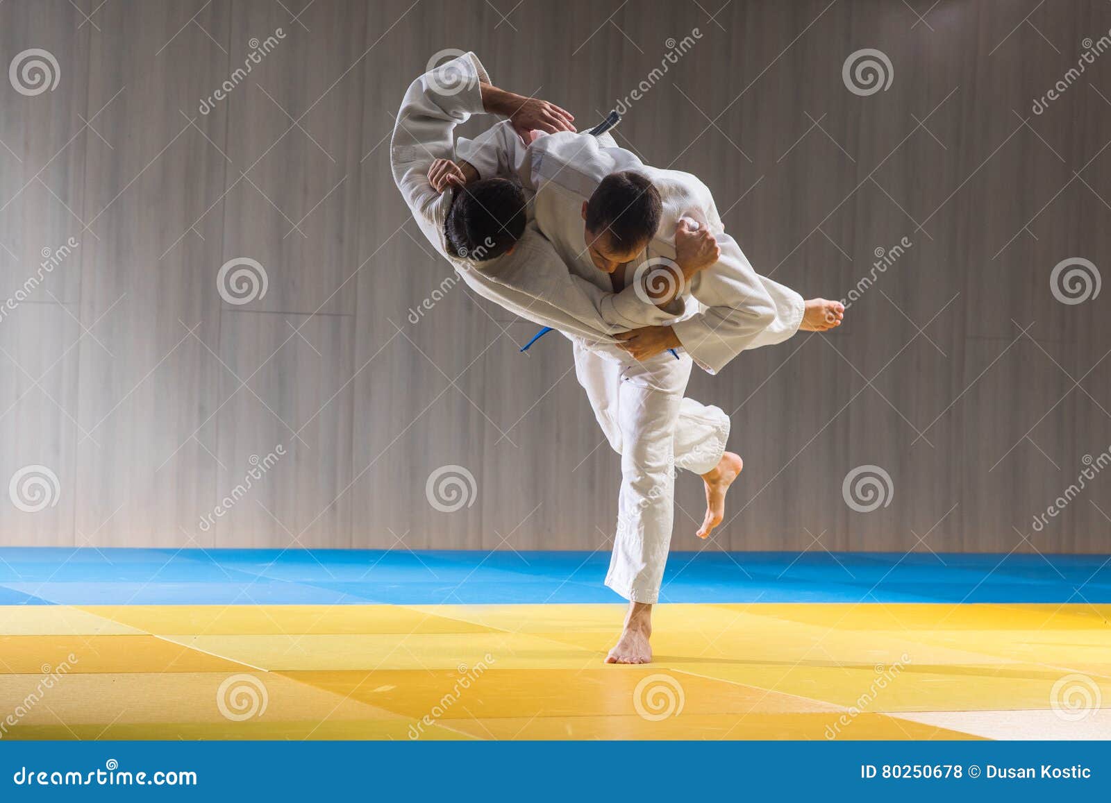 Judo Training in the Sports Hall Stock Photo - Image of ippon, belt ...
