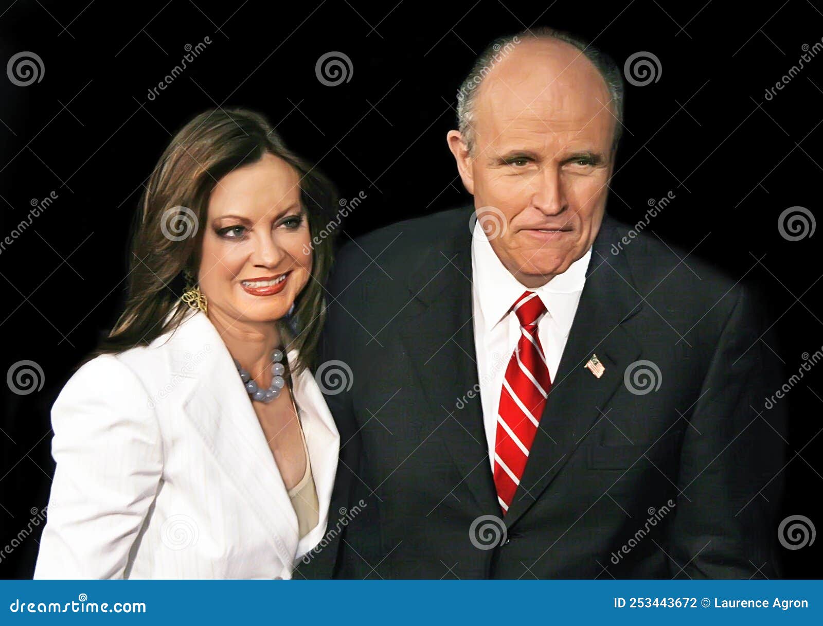 Judy Nathan And Rudy Giuliani In Manhattan Editorial Photography