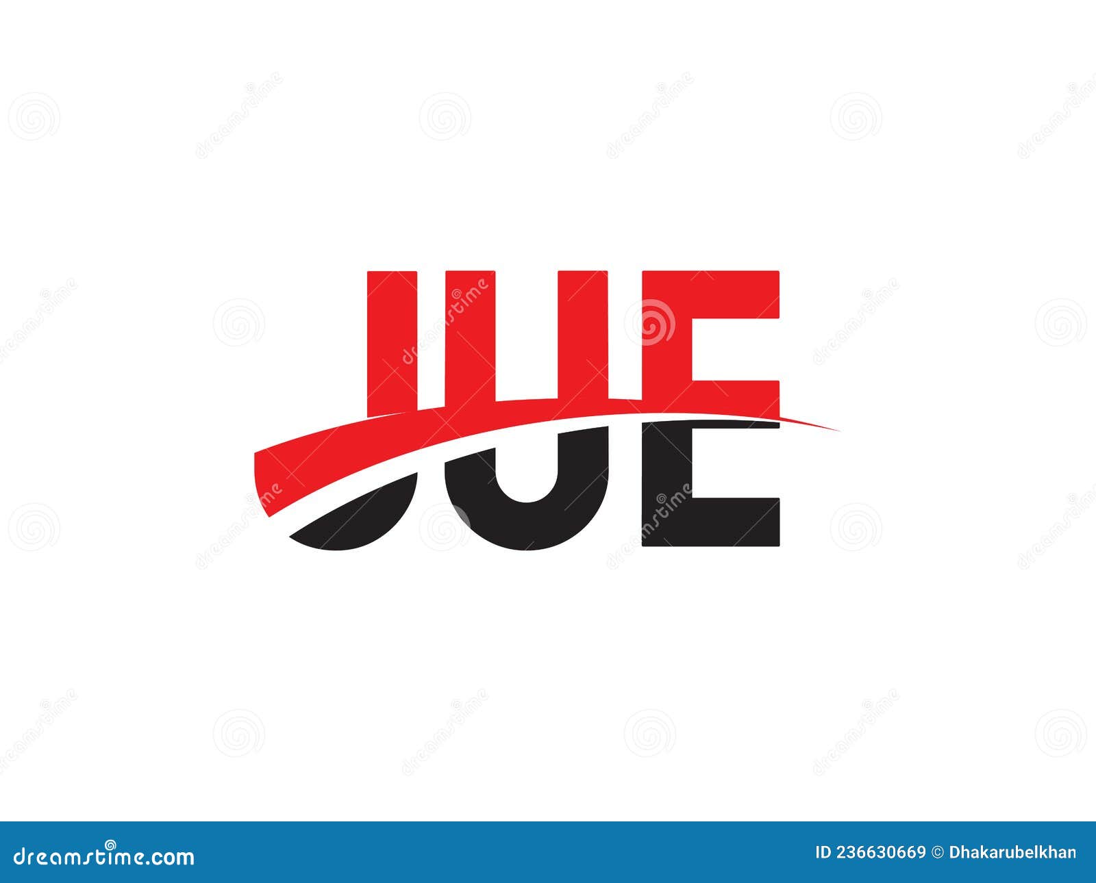 JUE Letter Initial Logo Design Vector Illustration Stock Vector ...