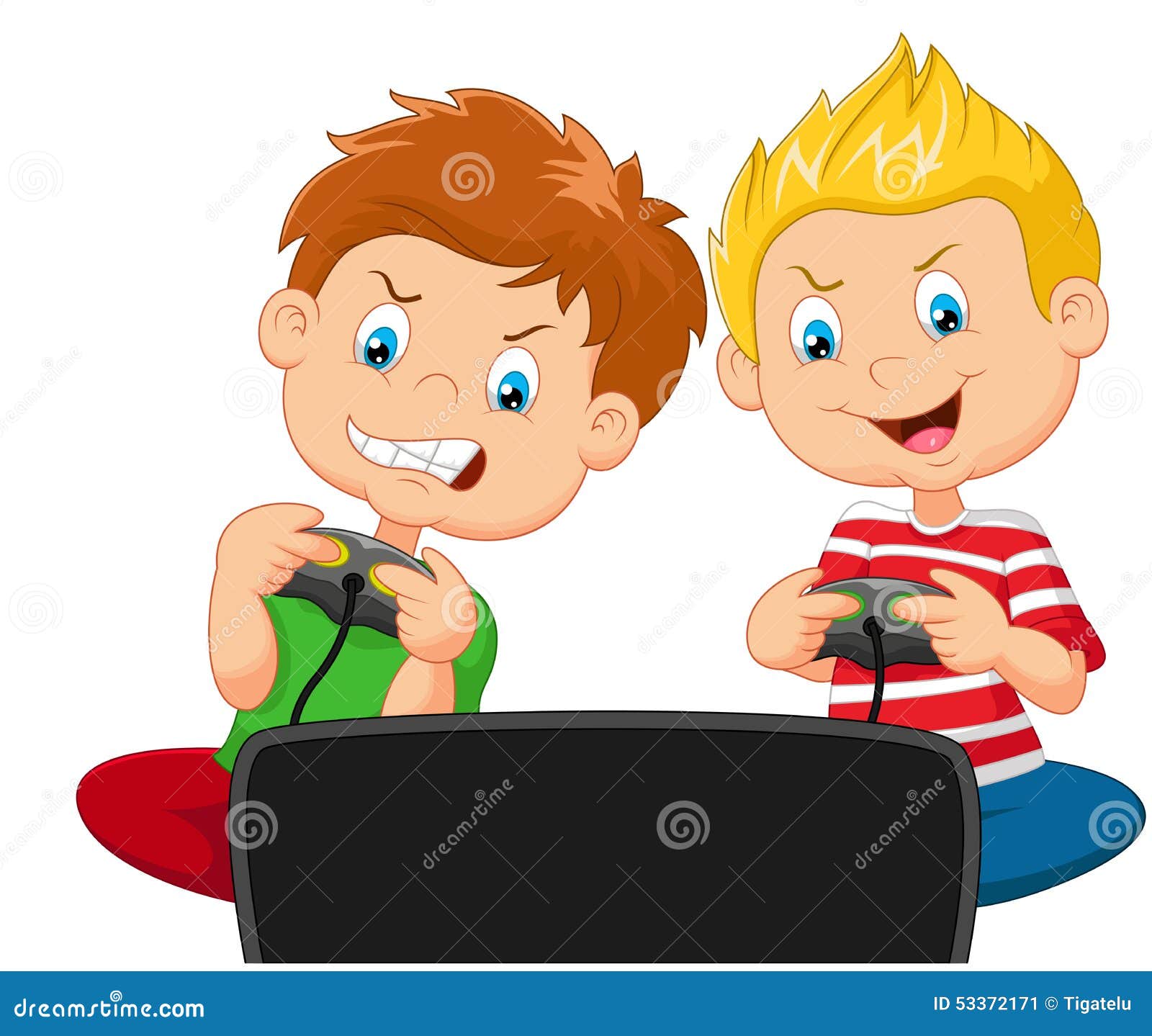 Juego De La Competencia De La Historieta Ilustración del Vector ...