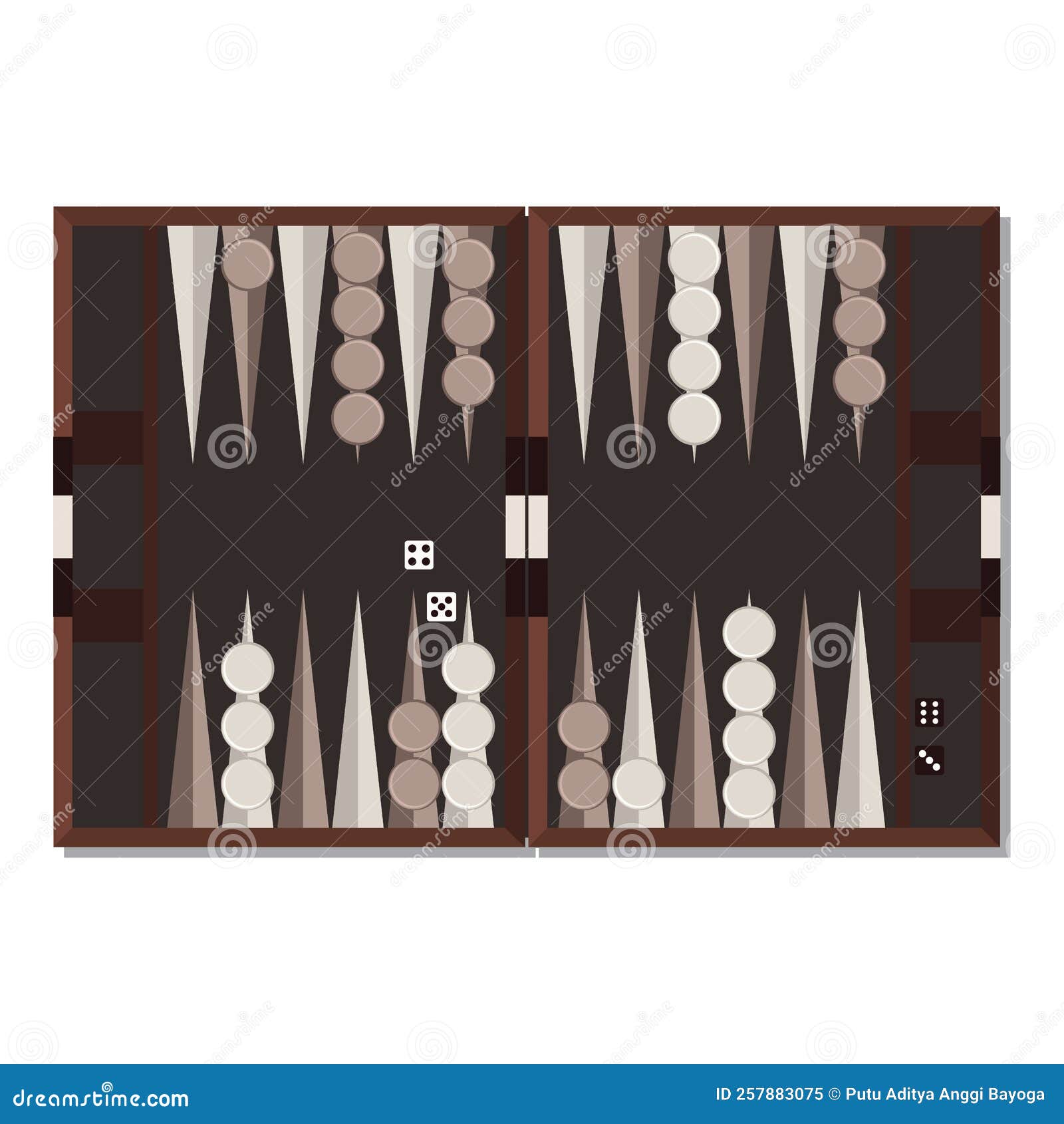 Juego De Tablero De Backgammon Ilustración del Vector - Ilustración de ilustraciones, sencillo ...