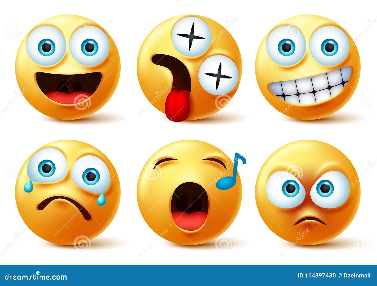 Juego De Vectores De Cara De Emoji Sonriente Sonrientes Emojis O ... Juego De Vectores De Cara De Emoji Sonriente Sonrientes Emojis O ...