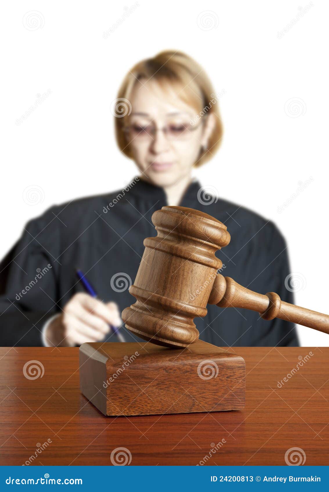 Juez femenino imagen de archivo. Imagen de legal, martillo - 24200813