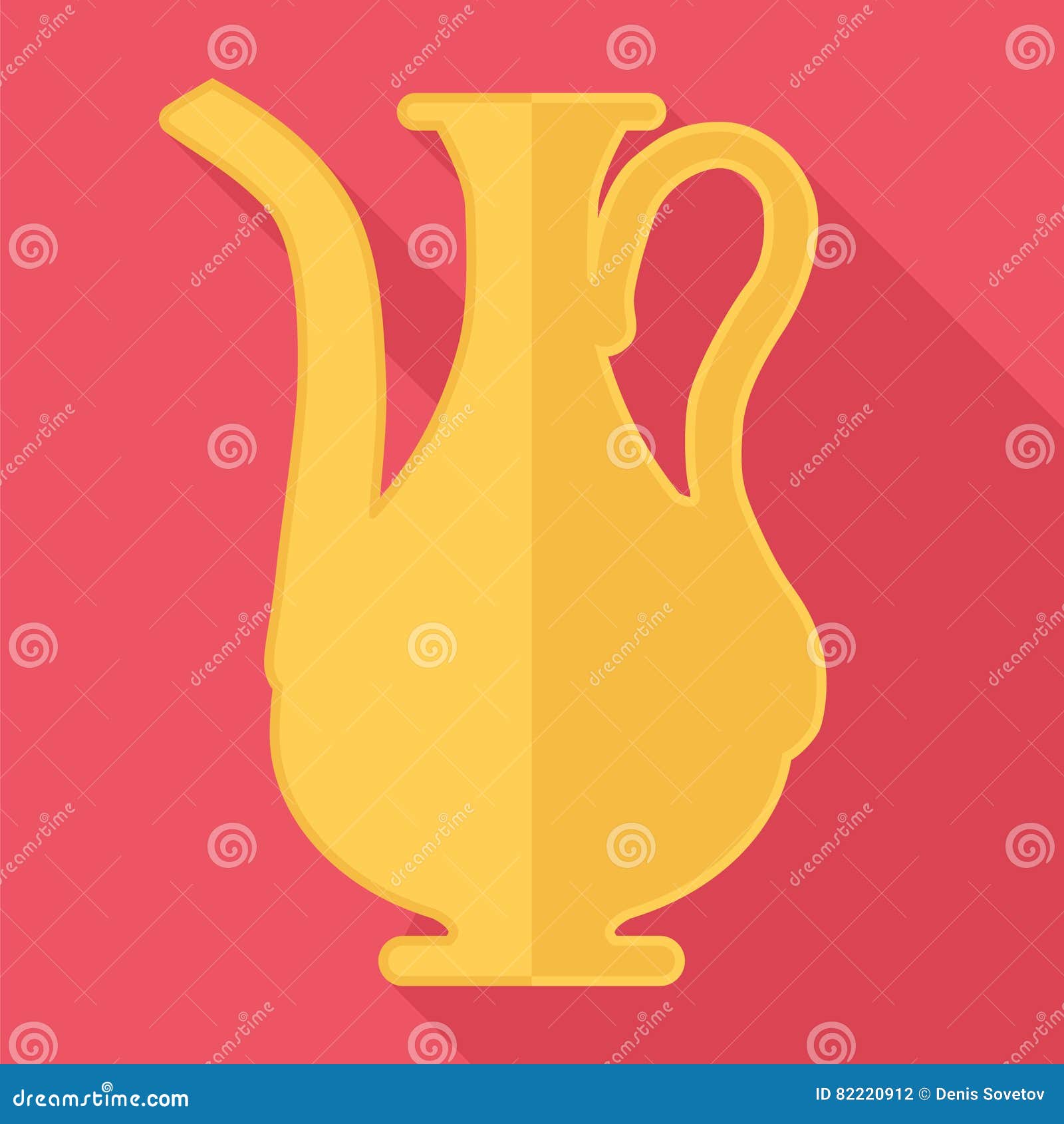 Jug Flat Illustration stock vector. Illustration of bottle - 82220912
