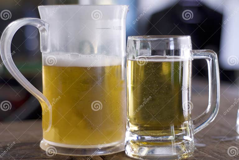 Jug and a mug stock image. Image of beer, cold, pint, draft - 2662627