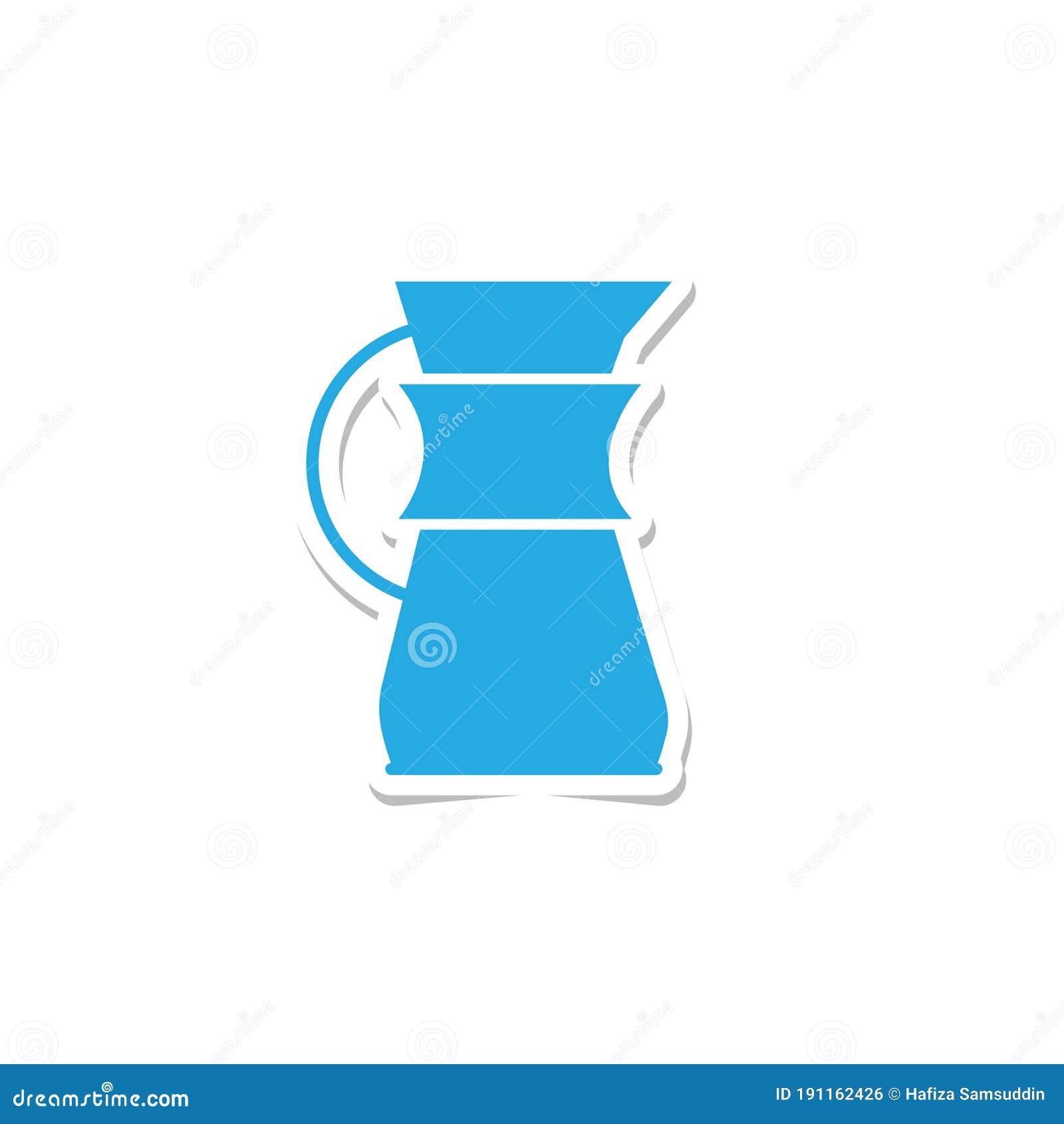 Jug Sticker. Vector Illustration Decorative Design Stock Vector ...
