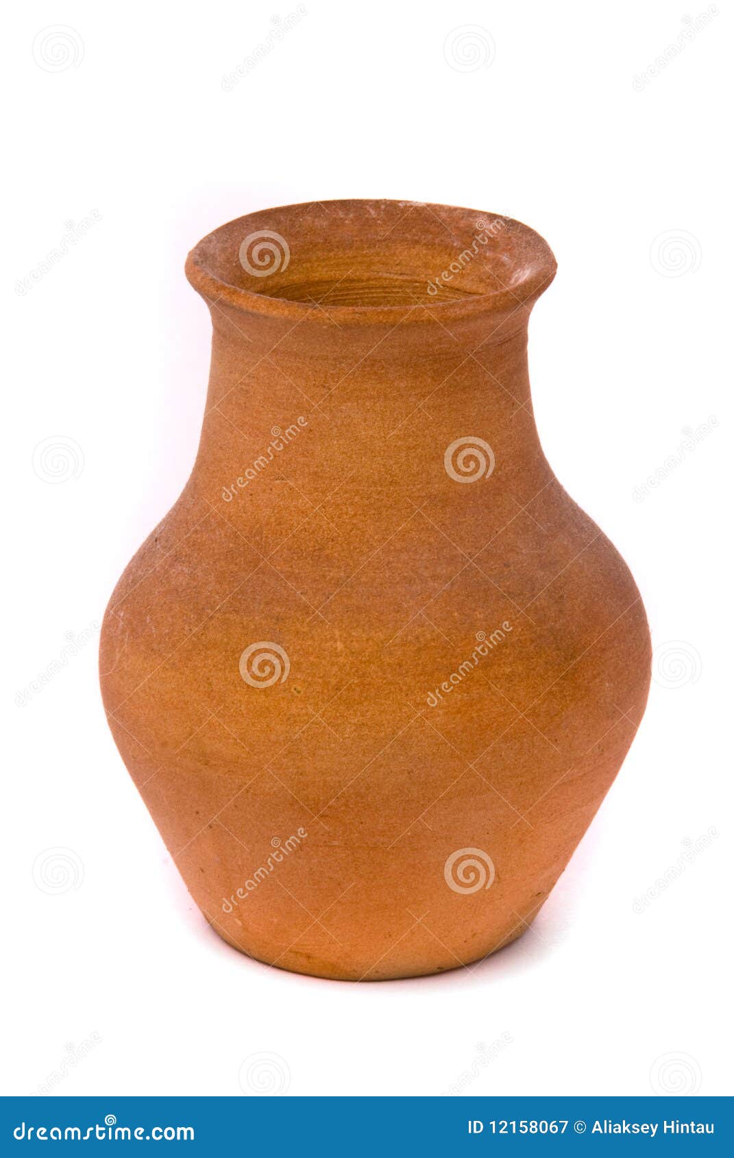 Jug on white background stock image. Image of pottery - 12158067