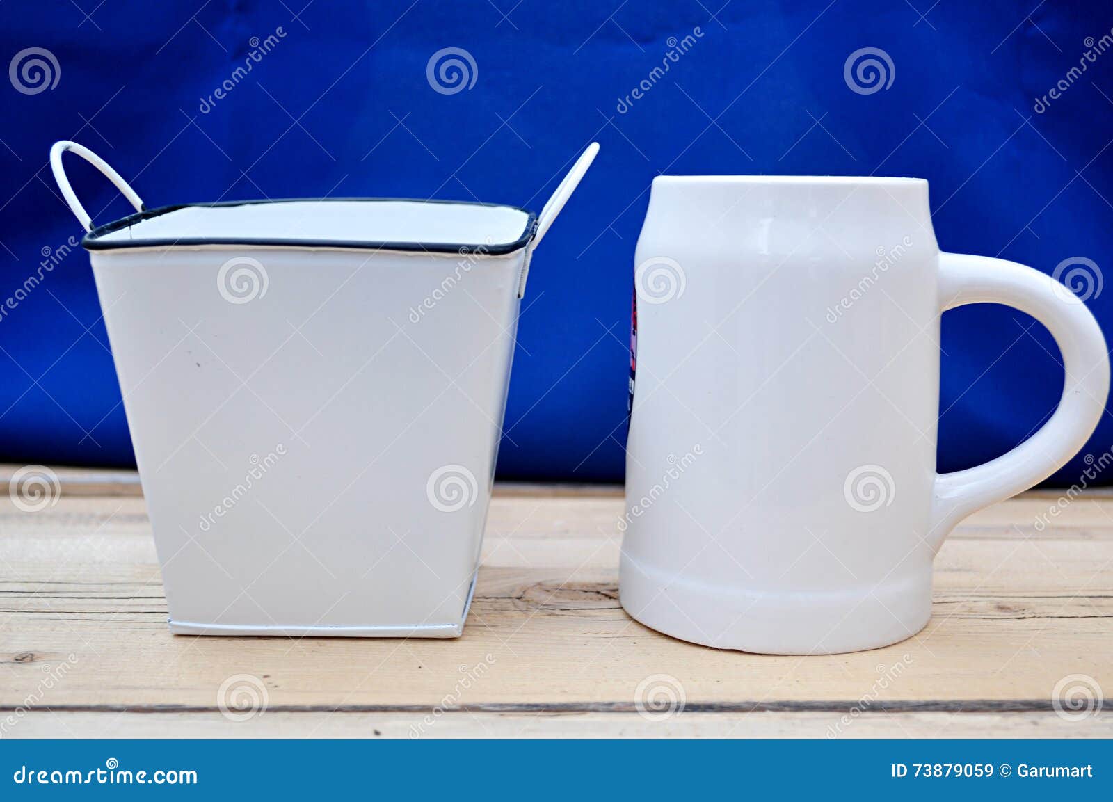 Jug and white pot stock image. Image of design, garden - 73879059