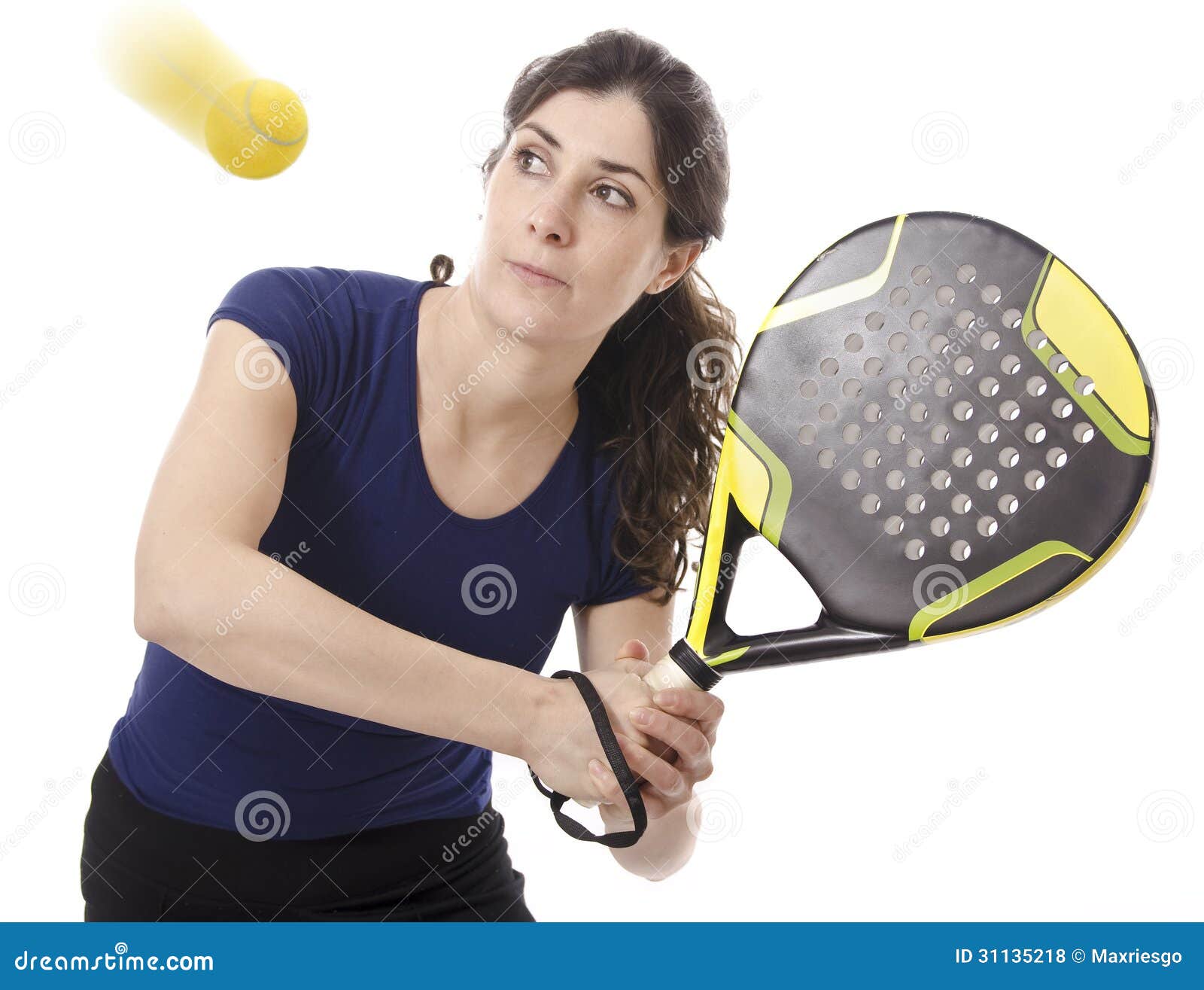 Jugar a Tenis De La Paleta. Foto de archivo - Imagen de juego, tiro ...