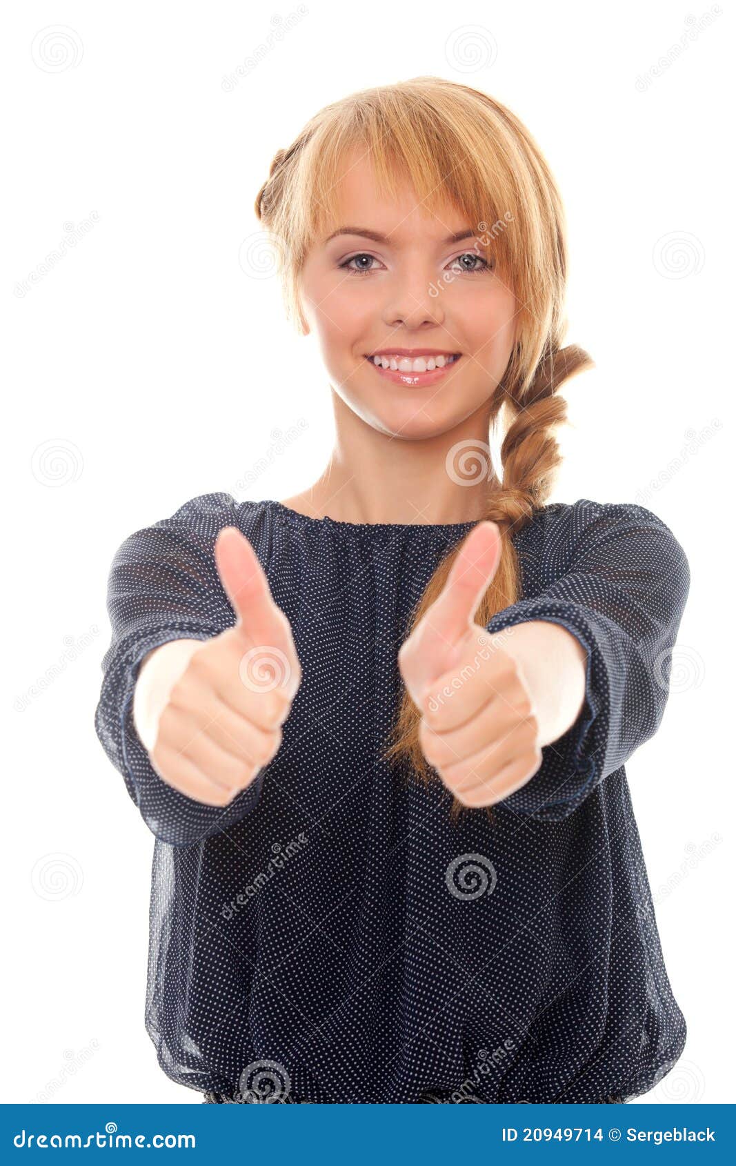 Jugendlicher, Der Das Zwei Handzeichen Gut Zeigt Stockfoto - Bild von ...