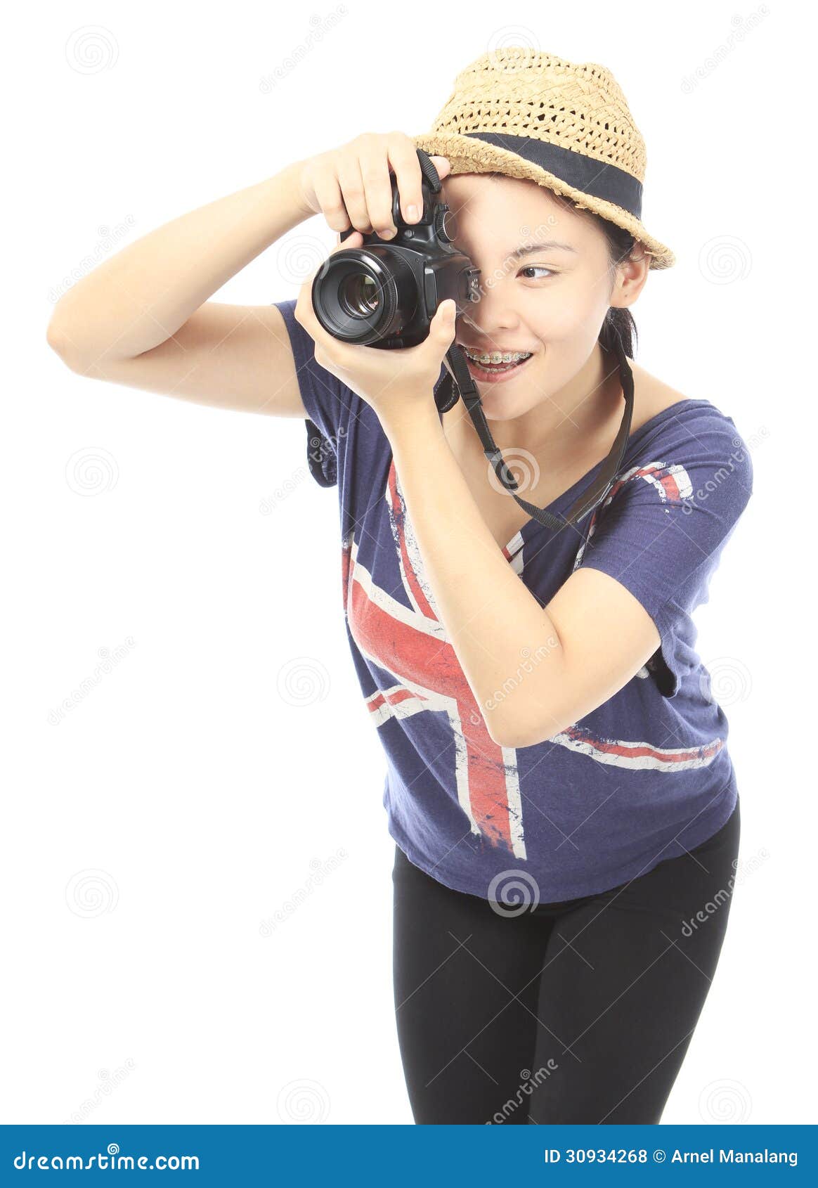 Jugendlicher, Der Ein Foto Macht Stockfoto - Bild von jugend, zeigen ...