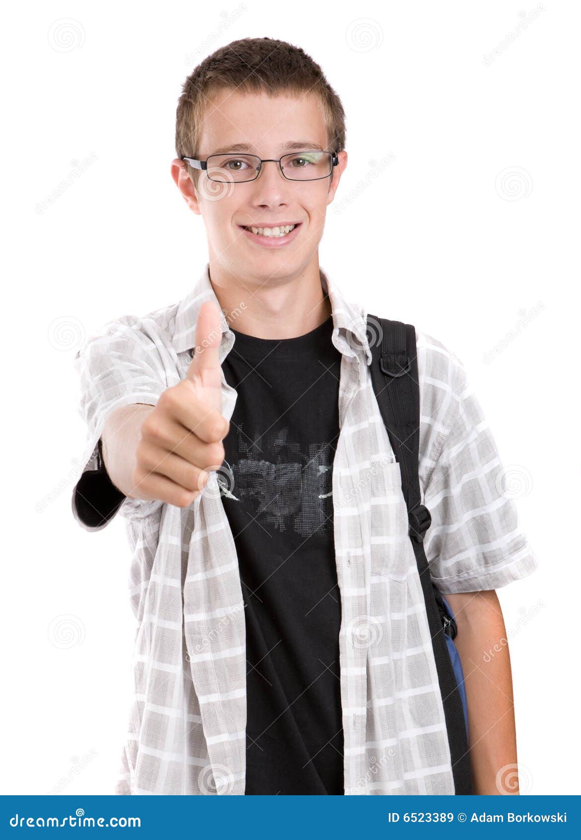 Jugendlicher, Der Zur Schule Sich Vorbereitet Bild. Bild: 6523389