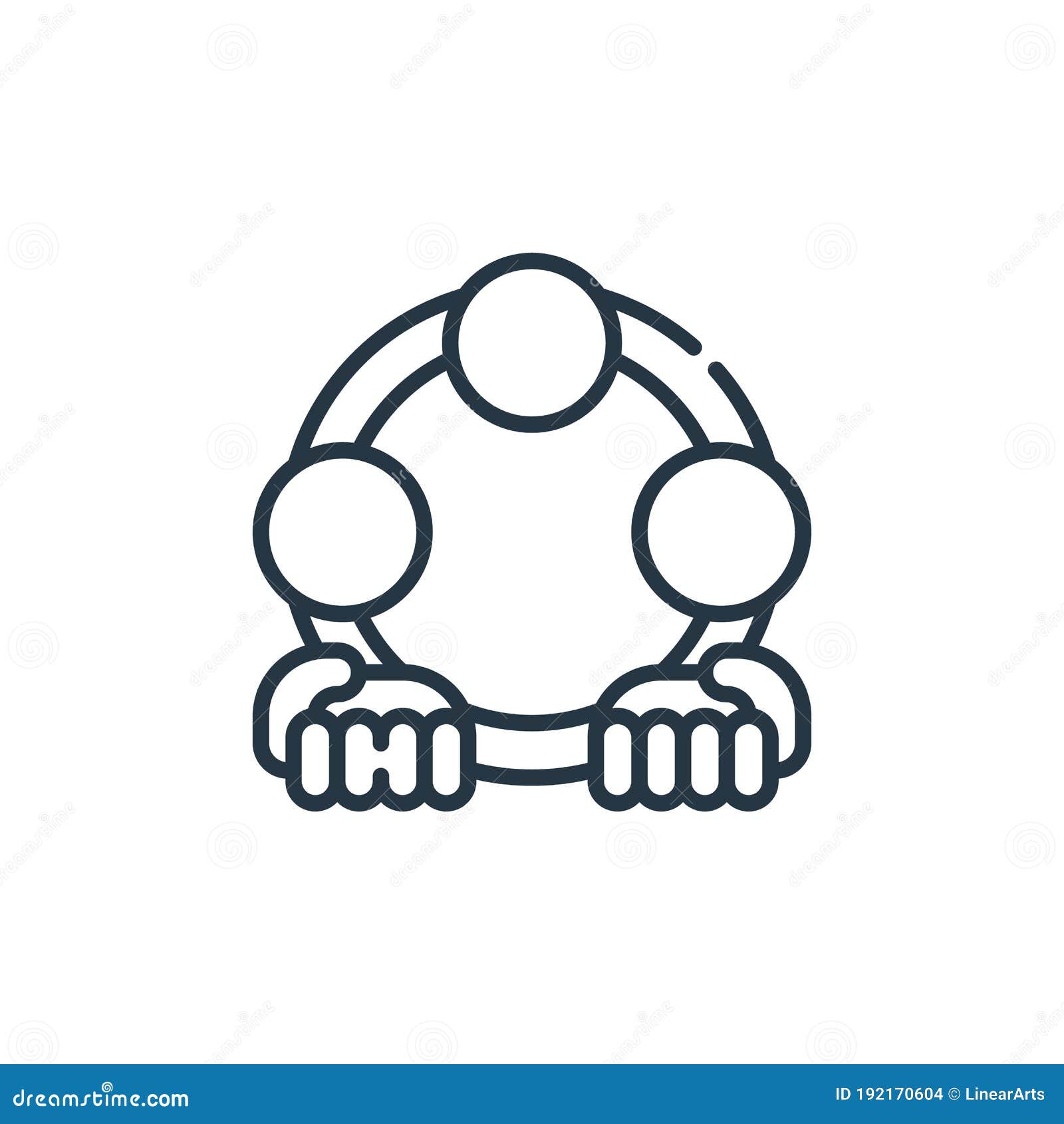 Juggle Icon, Black Vector Sign With Editable Strokes, Concept ...