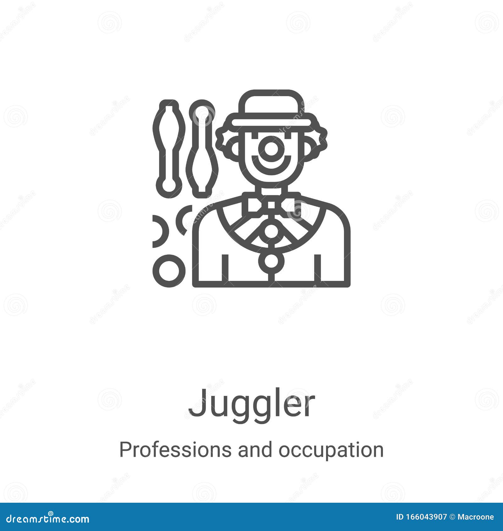 Juggler Icon Vector from Professions and Occupation Collection. Thin ...