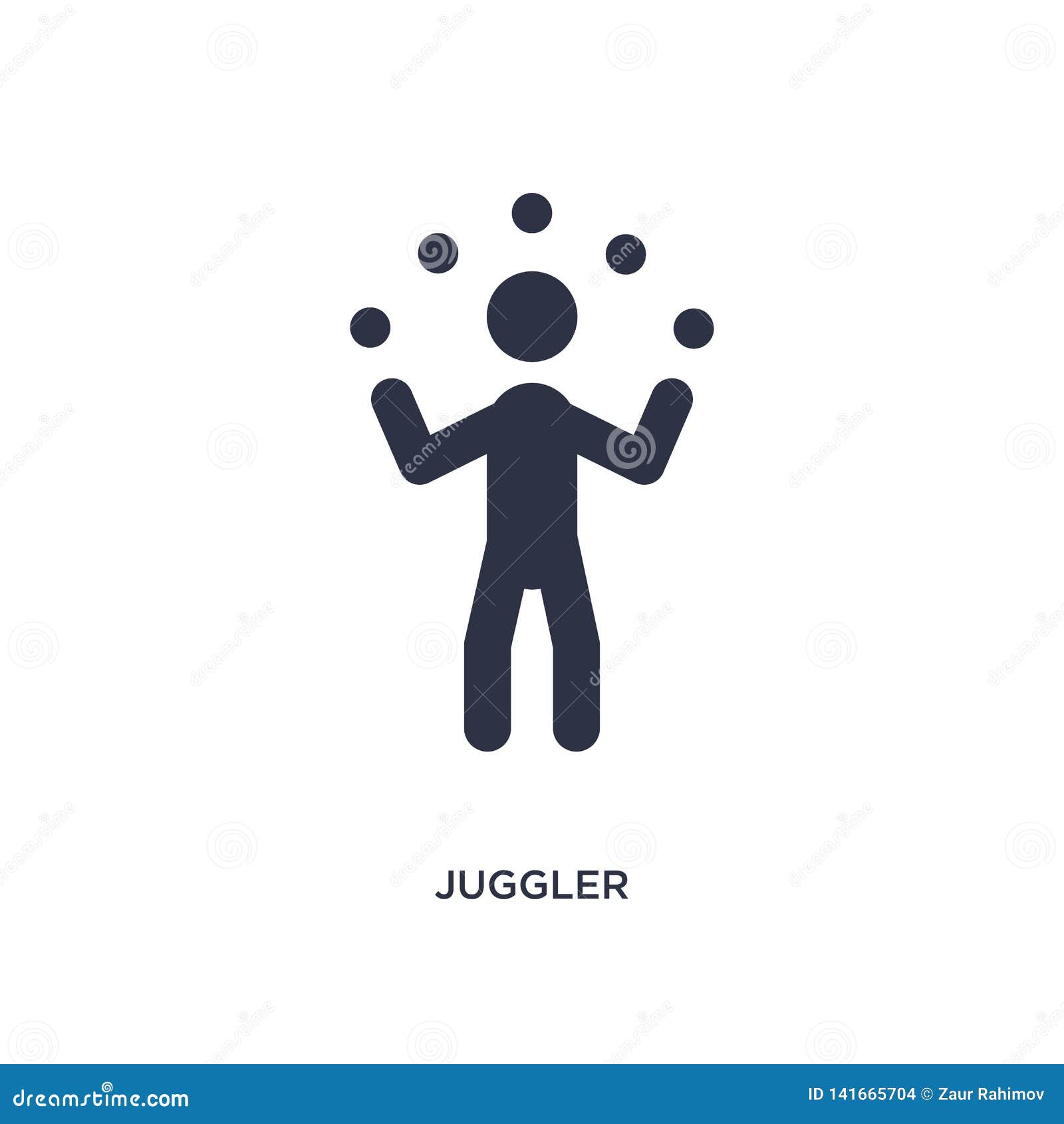 Juggler Icon. Trendy Juggler Logo Concept On White Background Fr Vector ...