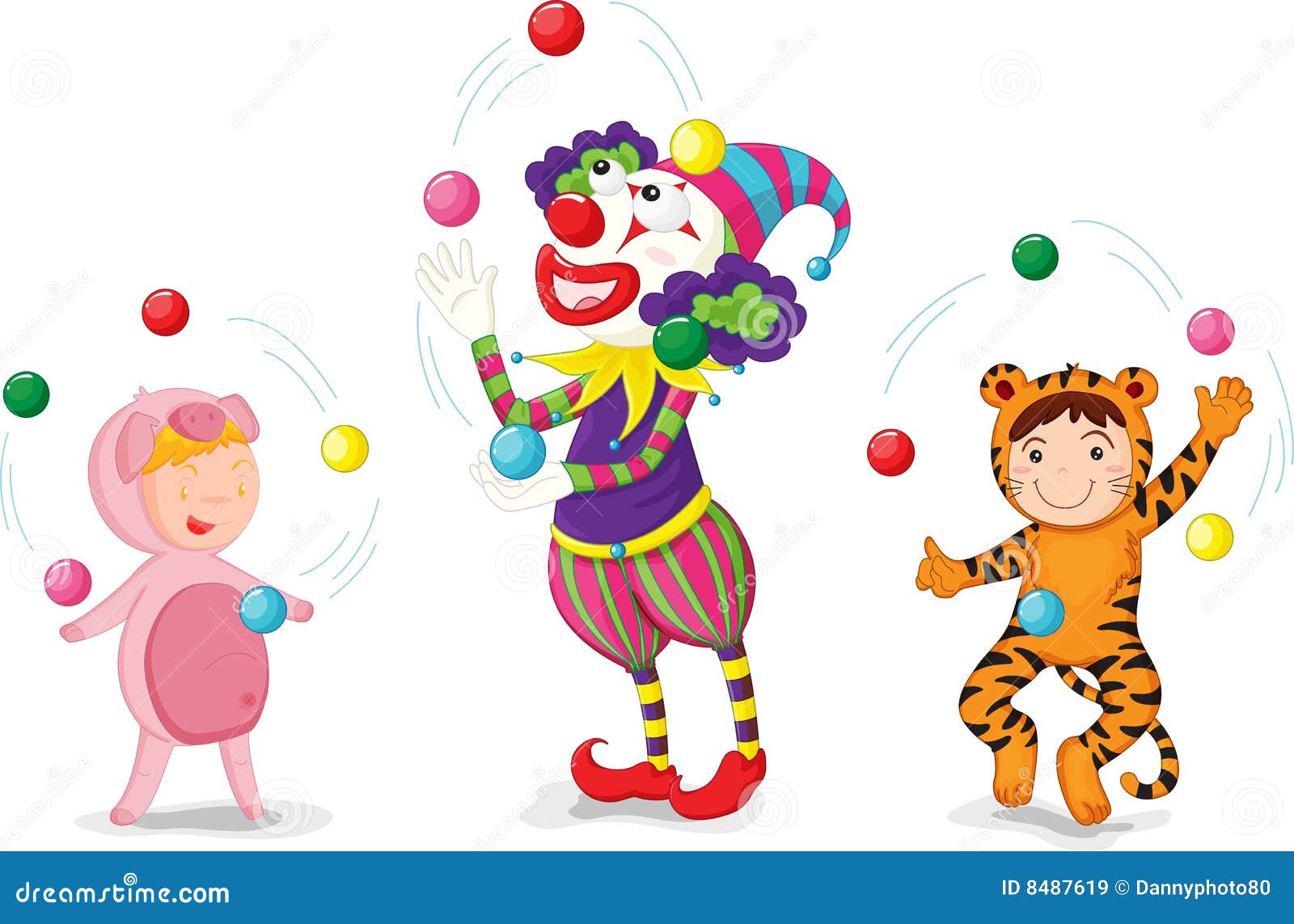 Juggling stock illustration. Illustration of juggling - 8487619