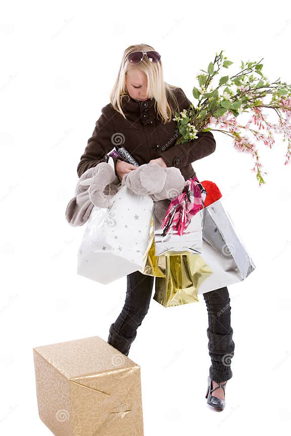 Juggling with bags stock photo. Image of pretty, juggling - 7281784