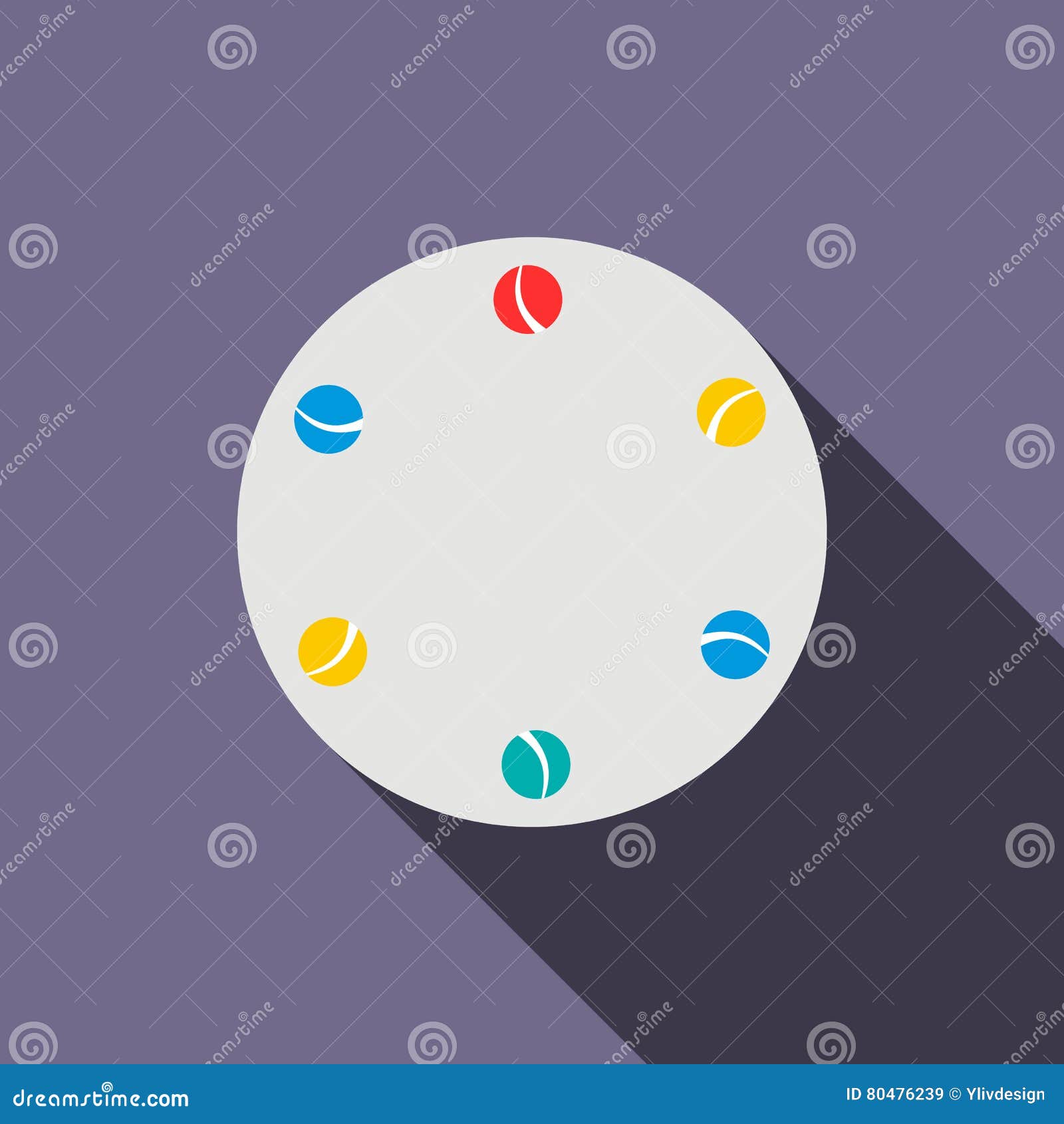 Juggling Balls Icon, Flat Style Stock Vector - Illustration of game ...