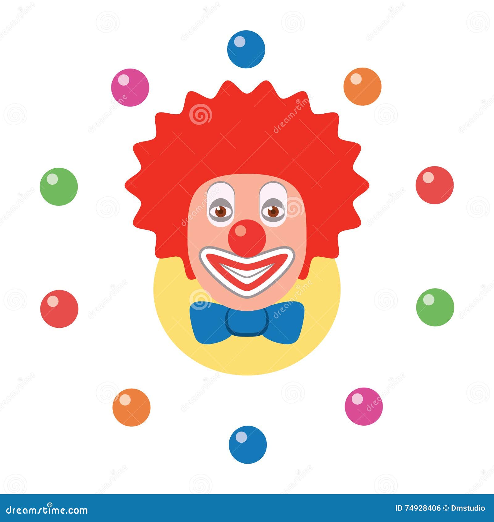Pop Art Clown Vector. Theater, Circus, A Woman In A Jester Costume ...
